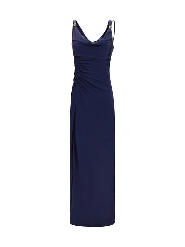 Versace Long Dress In Soft Viscose Jersey