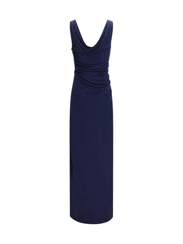 Versace Long Dress In Soft Viscose Jersey