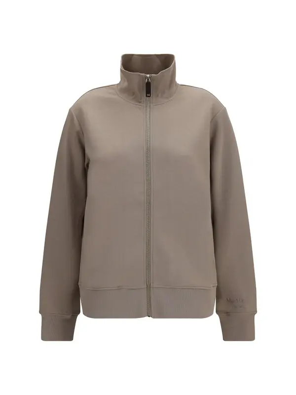 Max Mara Carezza Cotton-blend Sweatshirt - Cream