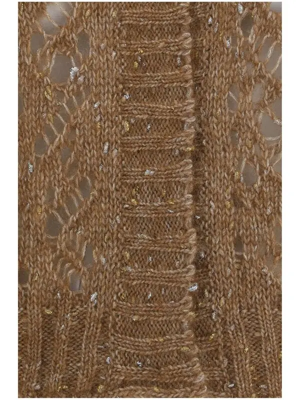 Max Mara Quarto" Alpaca Blend Openwork Cardigan