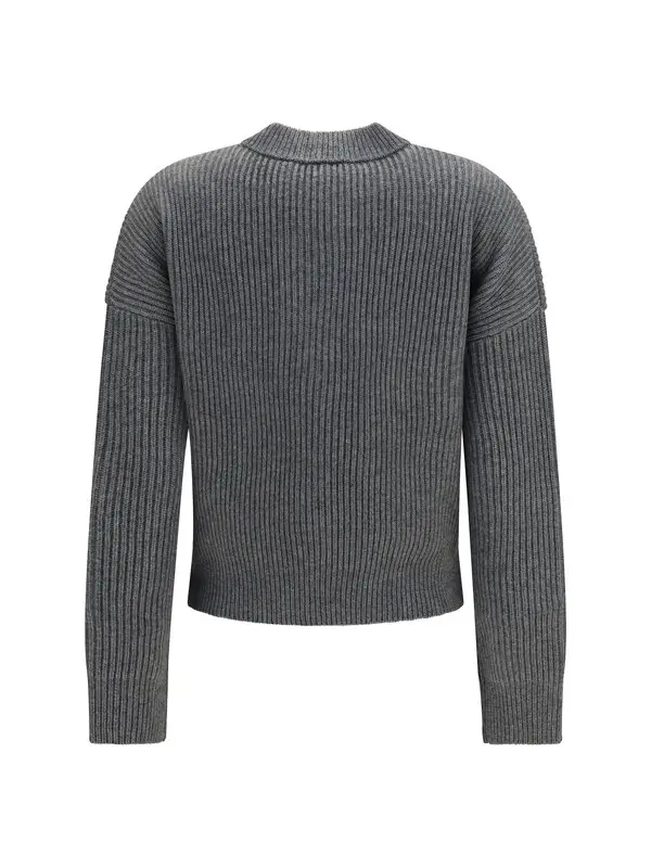 Max Mara Carnet Ribbed Cardigan - Gray