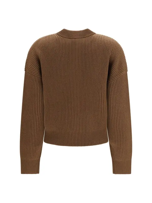 Max Mara Carnet Ribbed Zip-up Cardigan - Brown