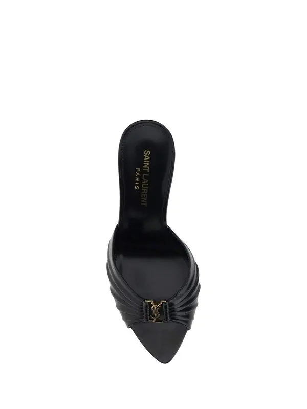 Saint Laurent Babylone Sandals - Black