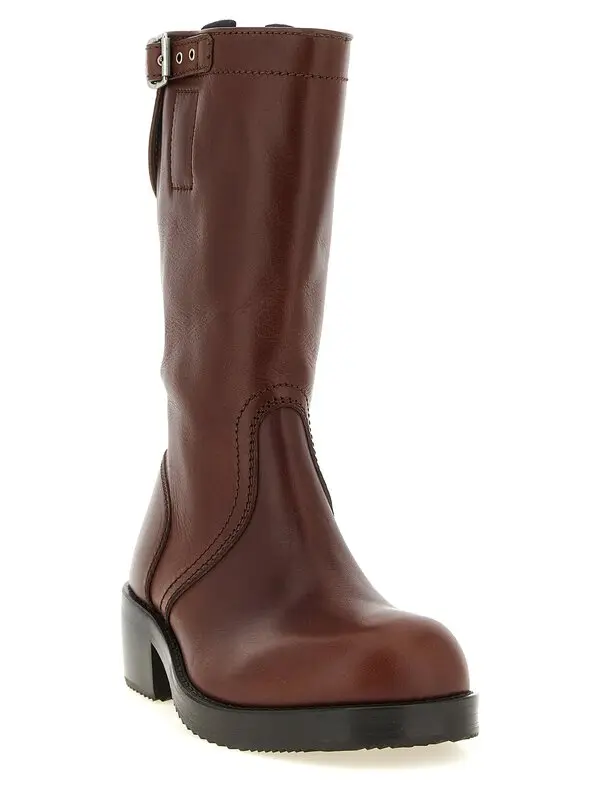 Dries Van Noten Biker' Boots