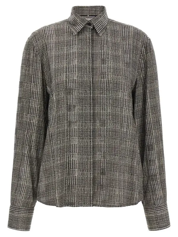 ERMANO SCERVINO Ermanno Scervino Rhinestone Shirt - Gray