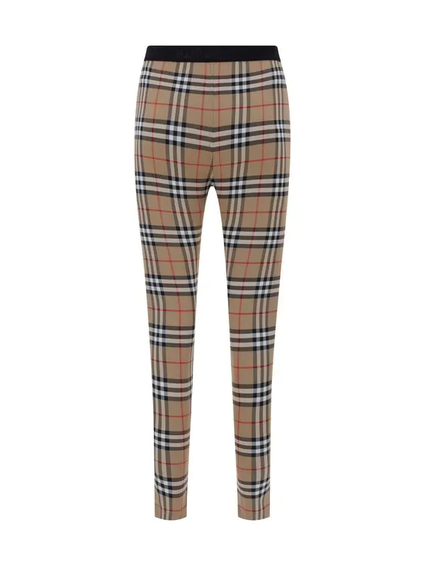 Burberry Archive Check Leggings - Brown