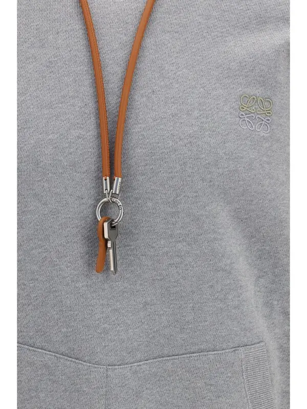 Loewe Hooded Sweatshirt With Drawstring And Keyring