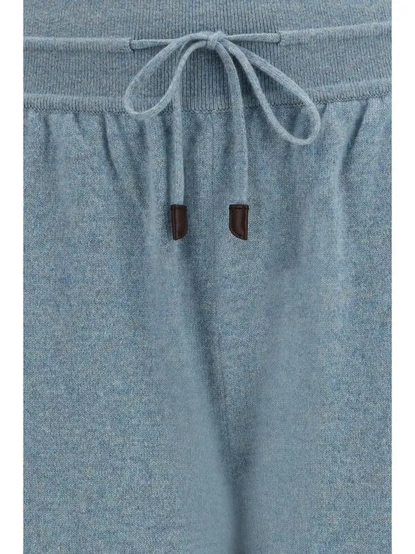 Loro Piana Merano Pants In Baby Cashmere - Blue
