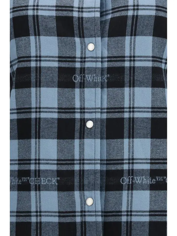 Off-White Check Flannel Padded Overshirt
