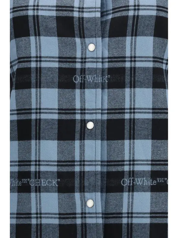 Off-White Check Flannel Padded Overshirt