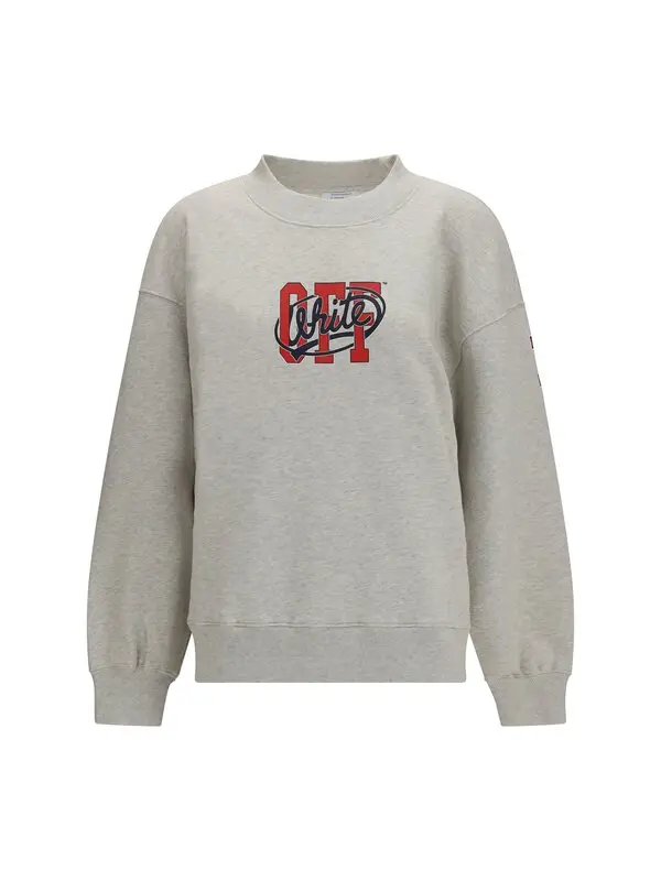 Off-White Off College Crewneck Sweatshirt - Gray
