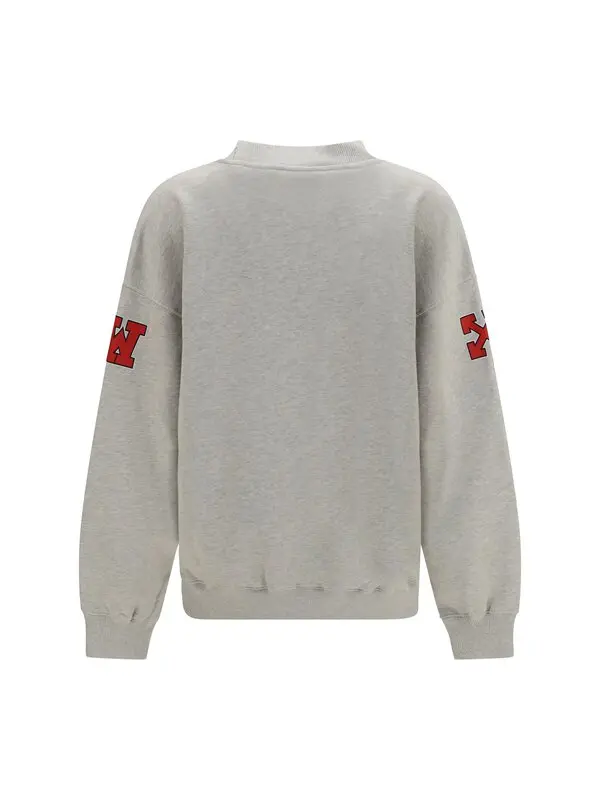 Off-White Off College Crewneck Sweatshirt - Gray