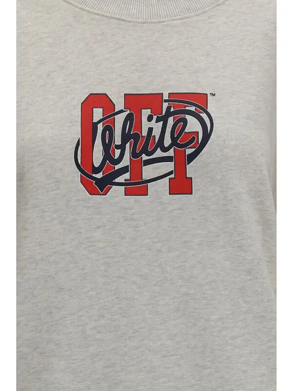 Off-White Off College Crewneck Sweatshirt - Gray