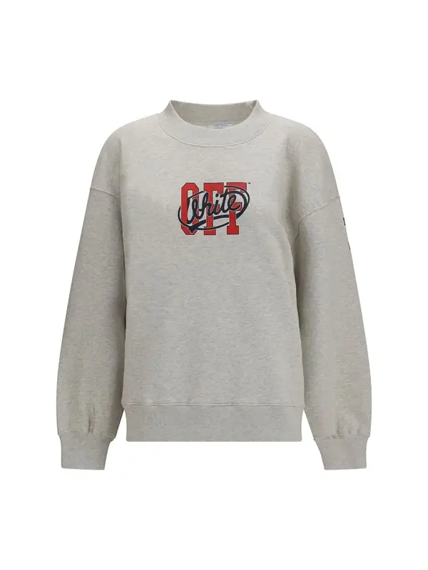 Off-White Off College Crewneck Sweatshirt - Gray