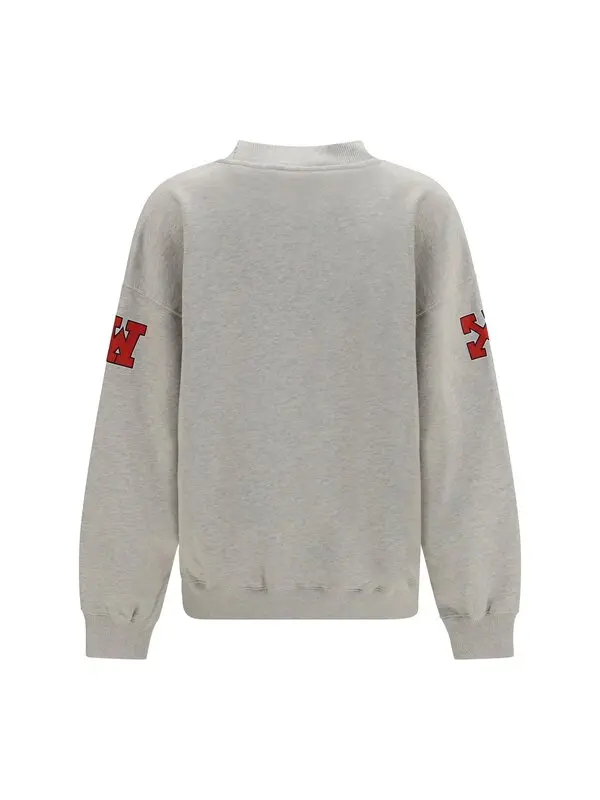 Off-White Off College Crewneck Sweatshirt - Gray