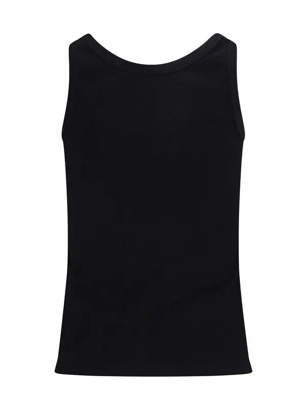 Versace Tank Top In Cotton Rib Stretch