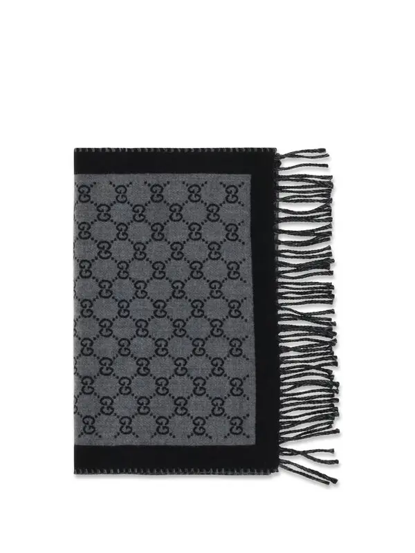 Gucci Gg Jacquard Wool Scarf