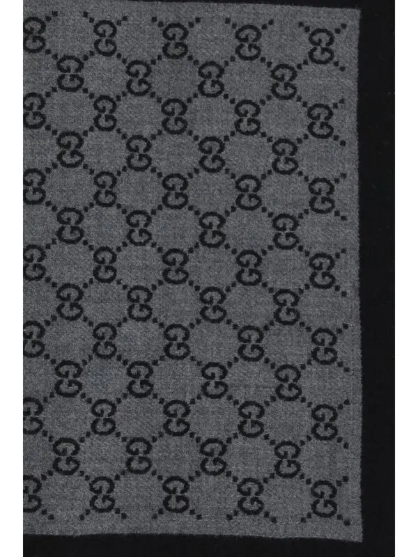 Gucci Gg Jacquard Wool Scarf