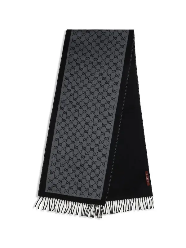 Gucci Gg Jacquard Wool Scarf