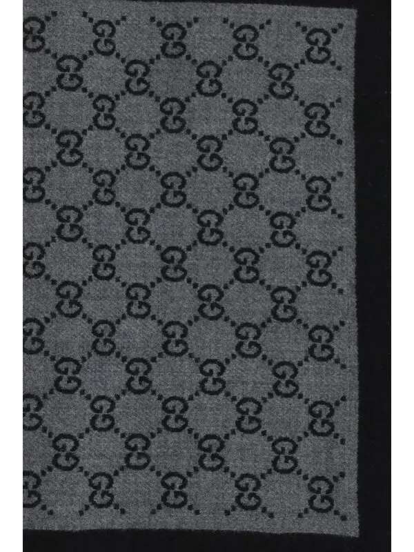 Gucci Gg Jacquard Wool Scarf