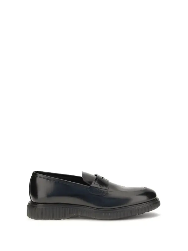 FERRAGAMO Brushed Calfskin Loafers