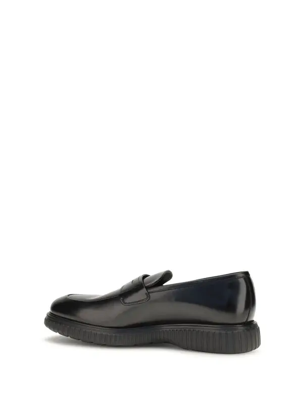 FERRAGAMO Brushed Calfskin Loafers