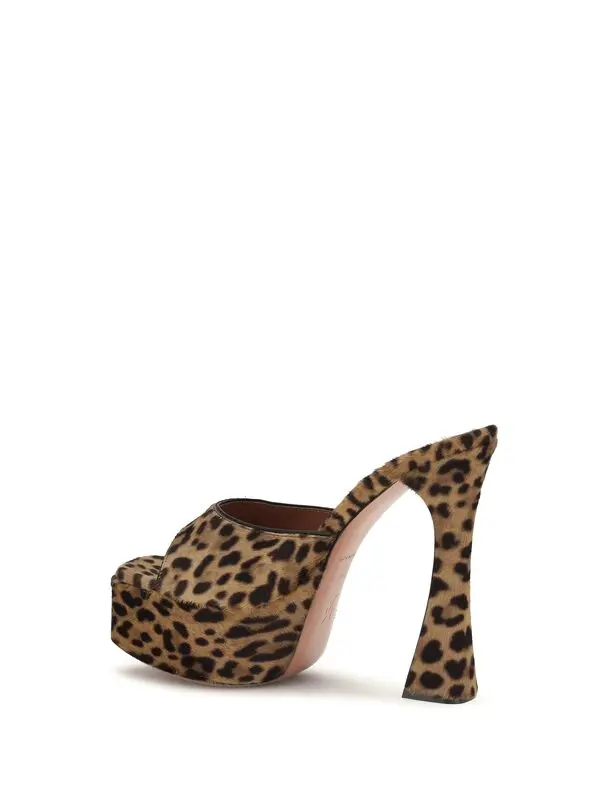 Amina Muaddi Leopard-print Dalida Sandals
