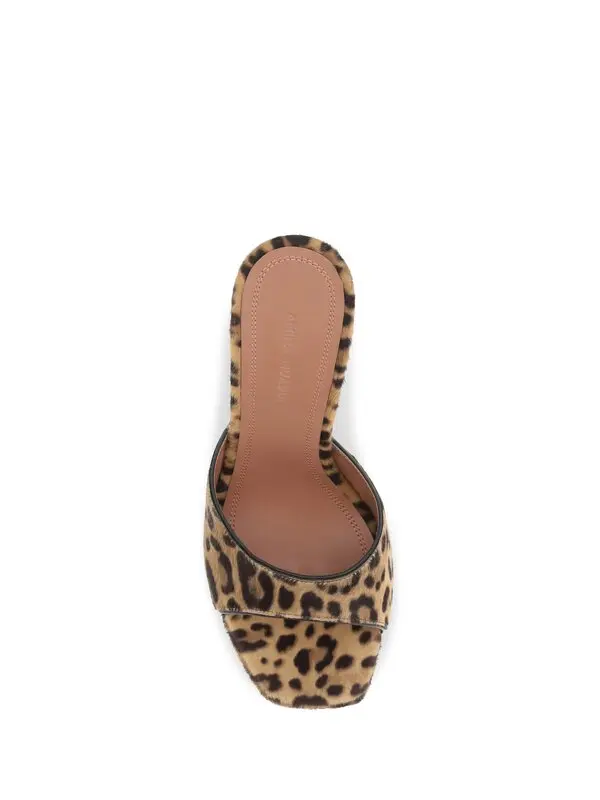 Amina Muaddi Leopard-print Dalida Sandals