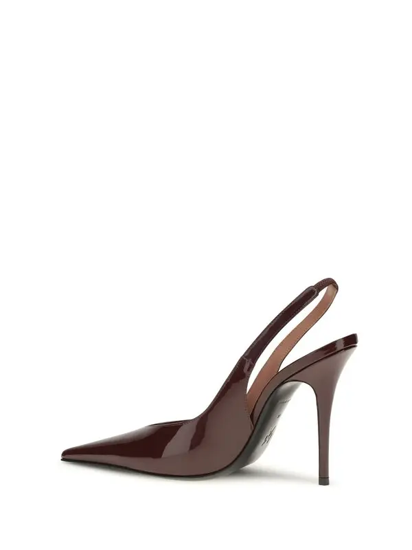 Amina Muaddi Anok Patent Leather Slingback Pumps - Multicolor