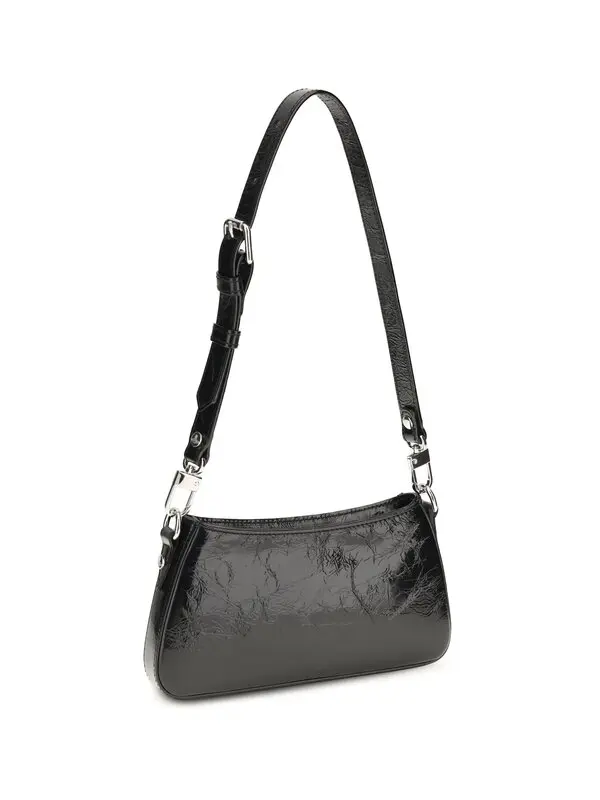 VIVIENNE WESTWOOD Tasha Mini Croc Shoulder Bag - Black