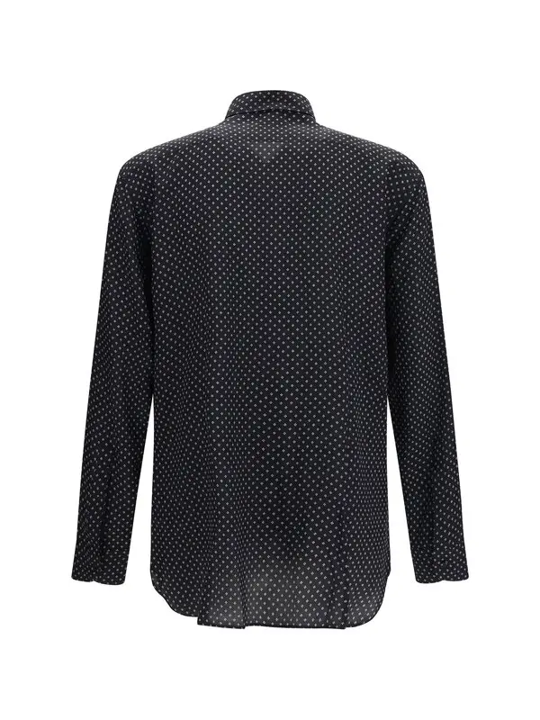 TOM FORD Silk Crêpe De Chine Polka-dot Shirt - Black