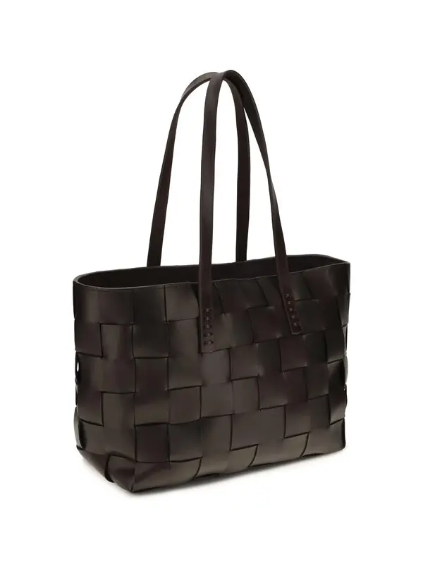 Dragon Diffusion Handwoven Leather Tote Bag
