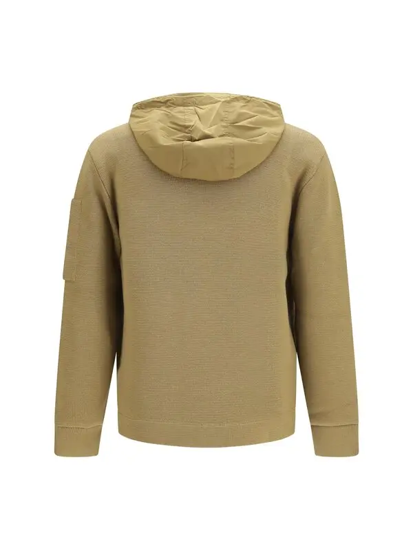 C.P. COMPANY Reversible Merino Wool And Stretch Nylon Cardigan