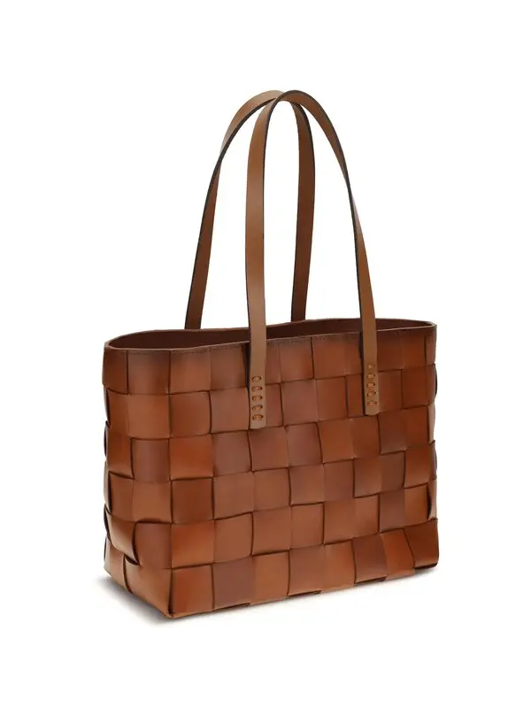 Dragon Diffusion Handwoven Leather Tote Bag