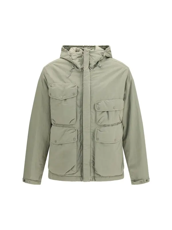 C.P. COMPANY T-flatt Nylon Goggle Jacket - Gray