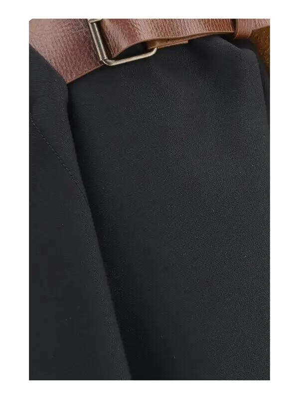 Bottega Veneta Grain De Poudre Wool Midi Skirt