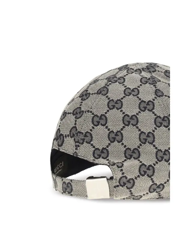 Gucci Gg Cotton Canvas Baseball Hat - Gray