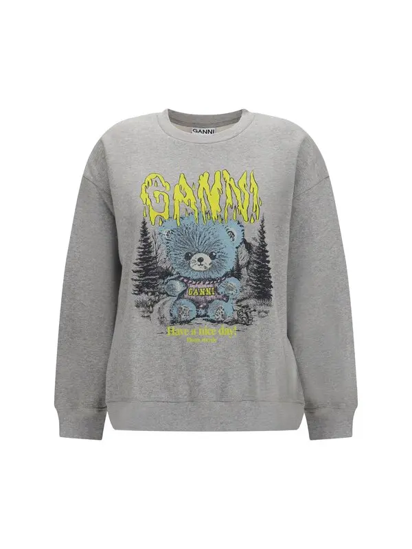GANNI Isoli Teddy Forest Sweatshirt