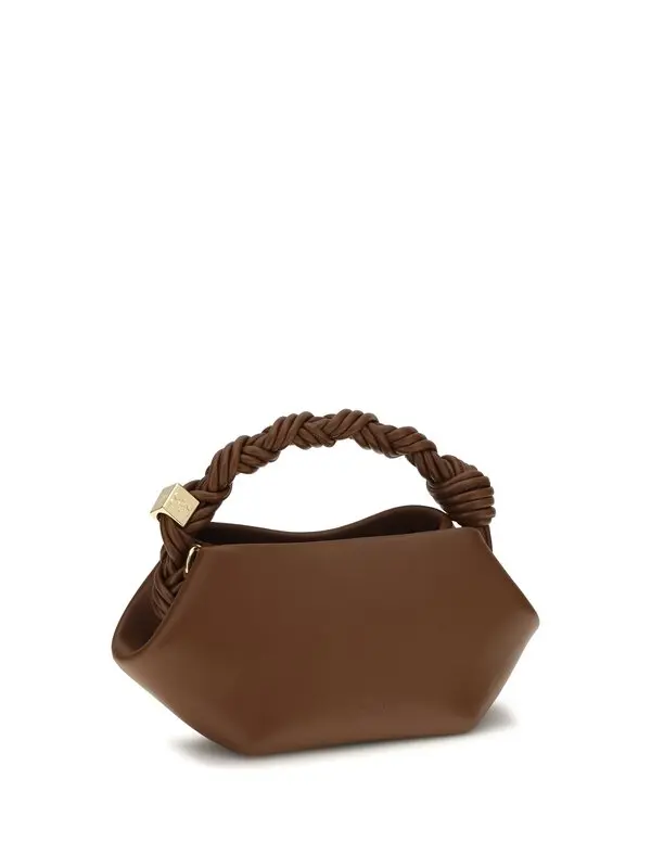 GANNI Mini Bou Leather Handbag - Brown