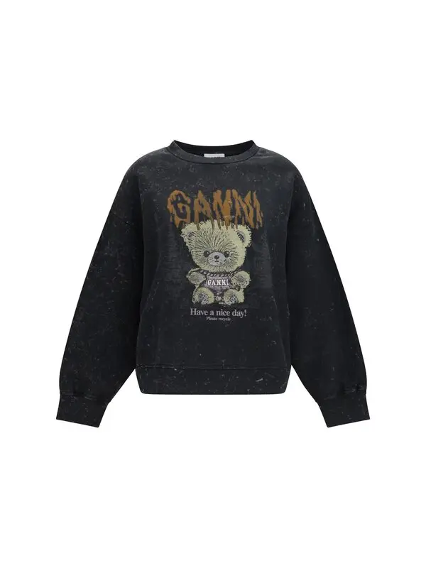 GANNI Isoli Forest Teddy Sweatshirt