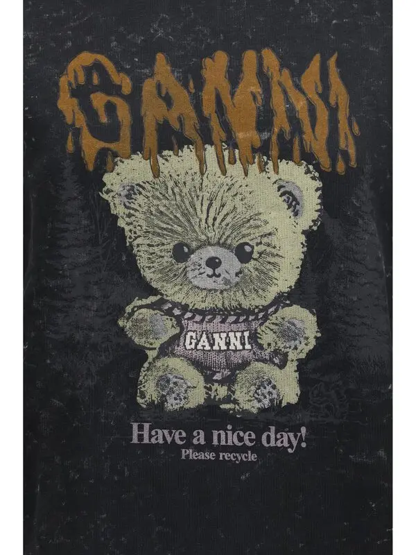 GANNI Isoli Forest Teddy Sweatshirt