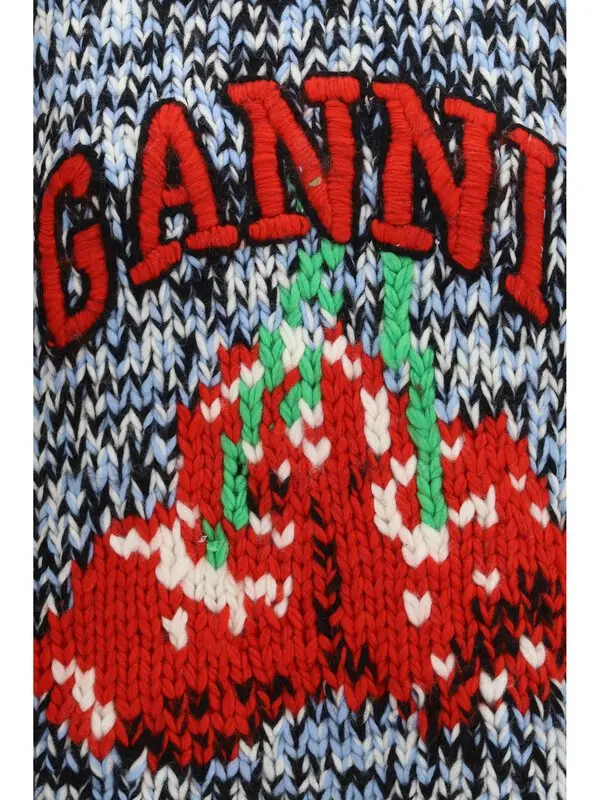 GANNI Wool Cherry Vest