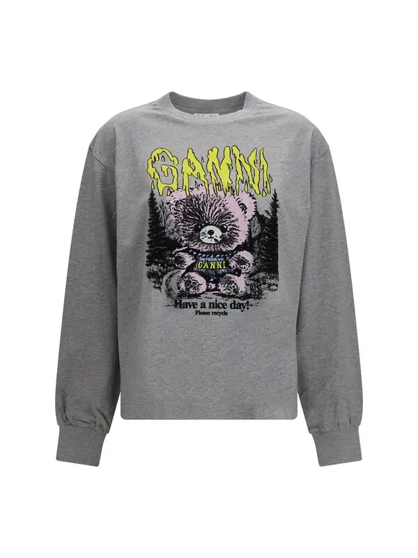 GANNI Isoli Teddy Forest Sweatshirt