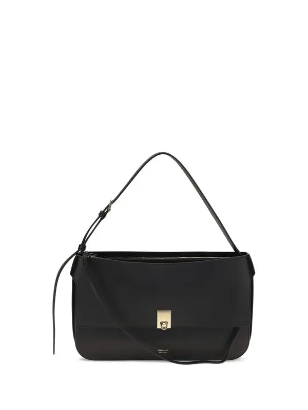 FERRAGAMO Cara Small Shoulder Bag - Black