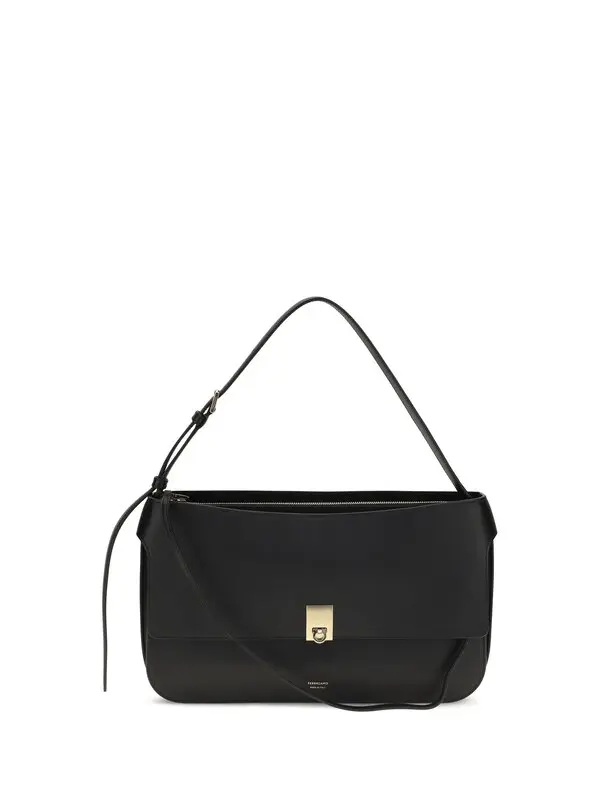 FERRAGAMO Cara Small Shoulder Bag - Black