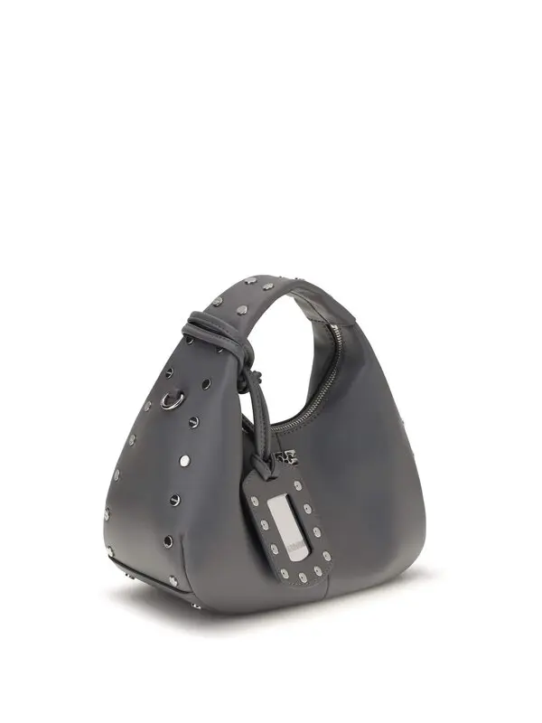 GANNI Mini Studded Hobo Handbag