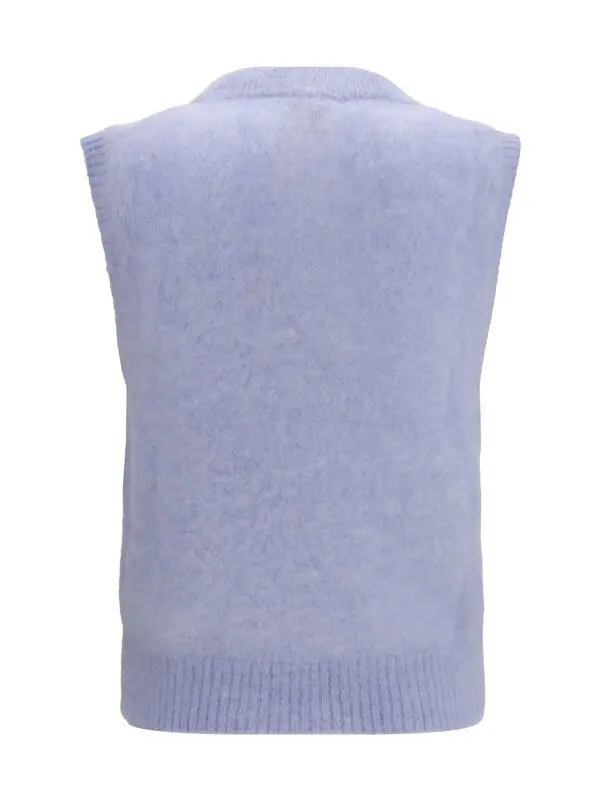 GANNI Teddy Brushed Alpaca Vest