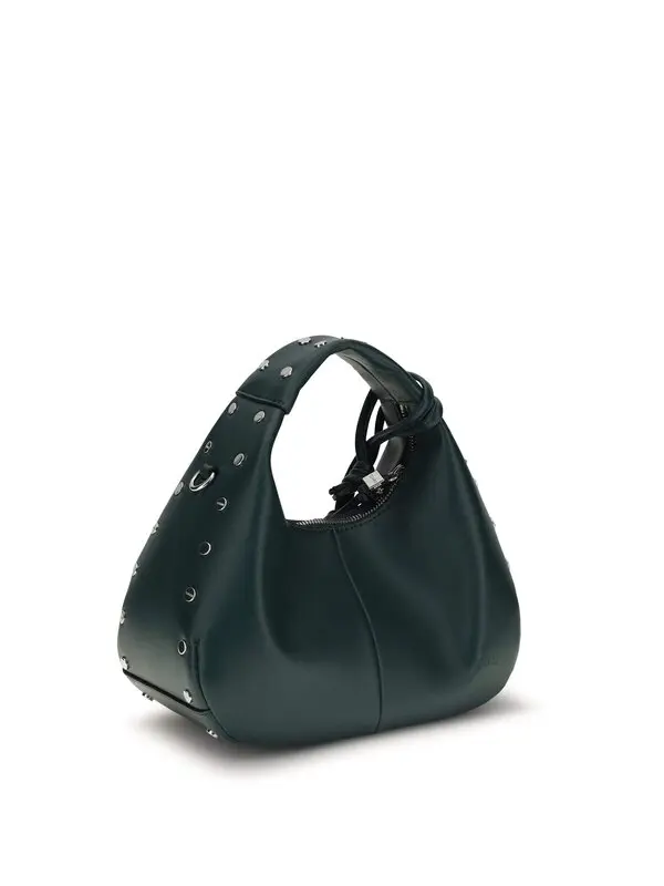 GANNI Mini Studded Hobo Handbag