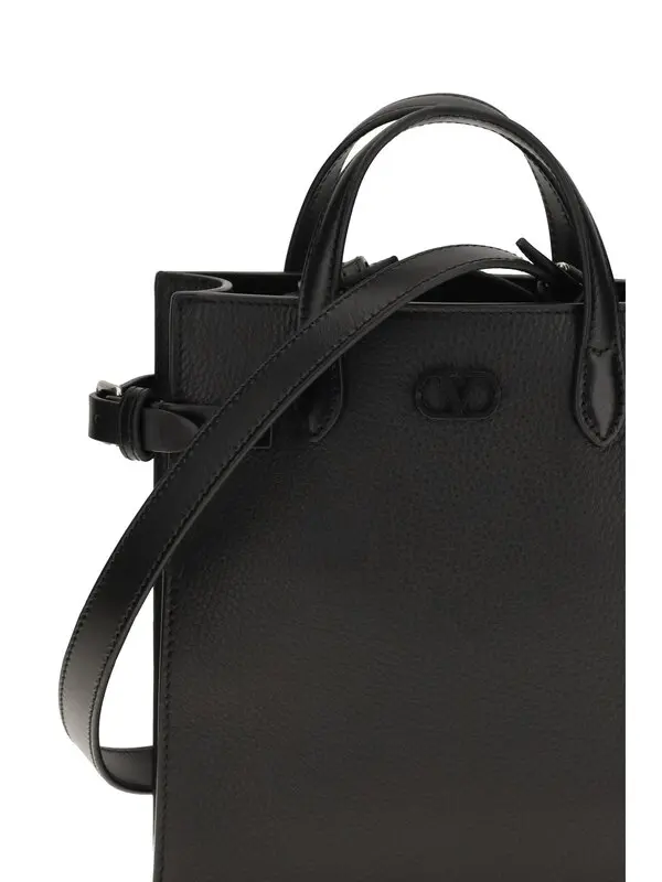 Valentino Garavani Small Antibes Grainy Leather Handbag