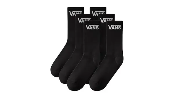 VANS Classic Half Crew Socks 6 Pack - Black